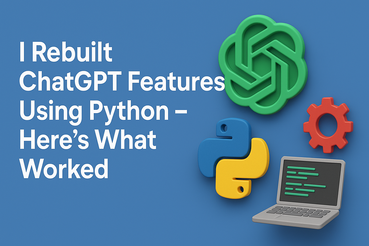 I Rebuilt ChatGPT Features Using Python — Here’s What Worked | by ...