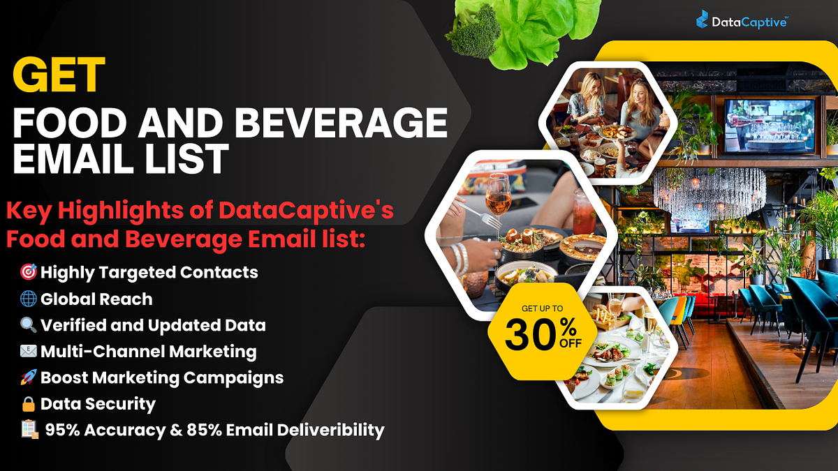How to Get a List of Food and Beverage Emails in Canada | by Carol ...