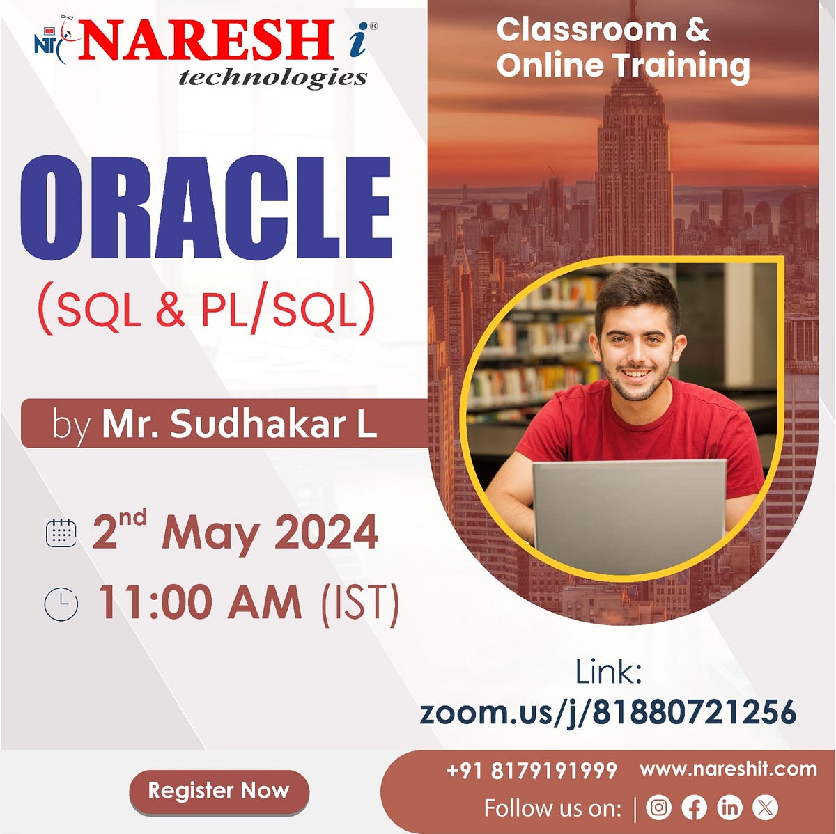 Best Oracle Training Institutes in Ameerpet — NareshIT (2024) - Shivadm ...