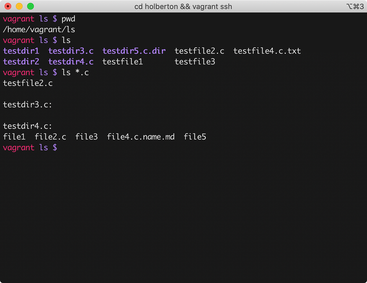 Bash: What does "ls *.c" do?. When you’re learning Bash, one of the ...