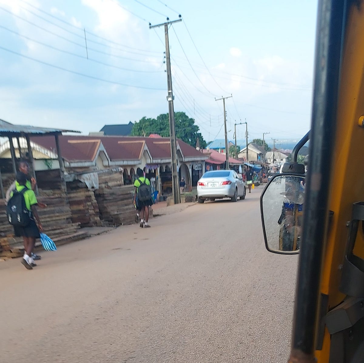 Last Saturday as the rickety bus that was to get me to my destination ...