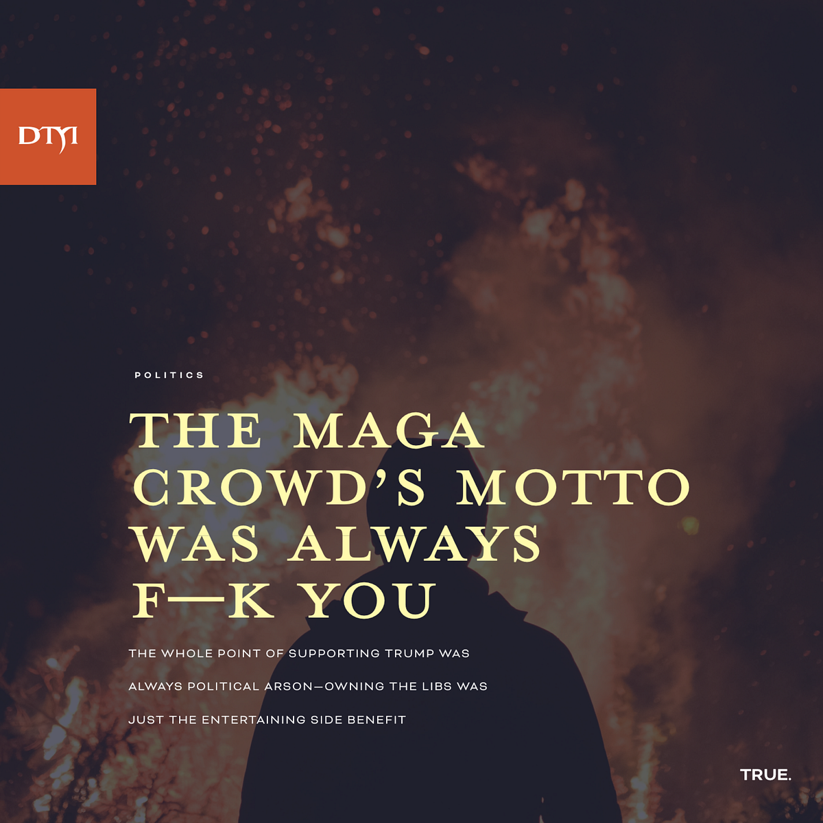 The MAGA Crowd’s Motto Was Always F — k You | by David Todd McCarty ...