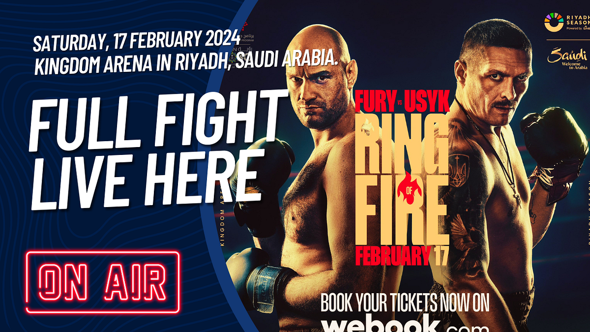LIVESTREAMs!]Fury vs Usyk Live Full Fight Free ON Tv Channel 17th ...
