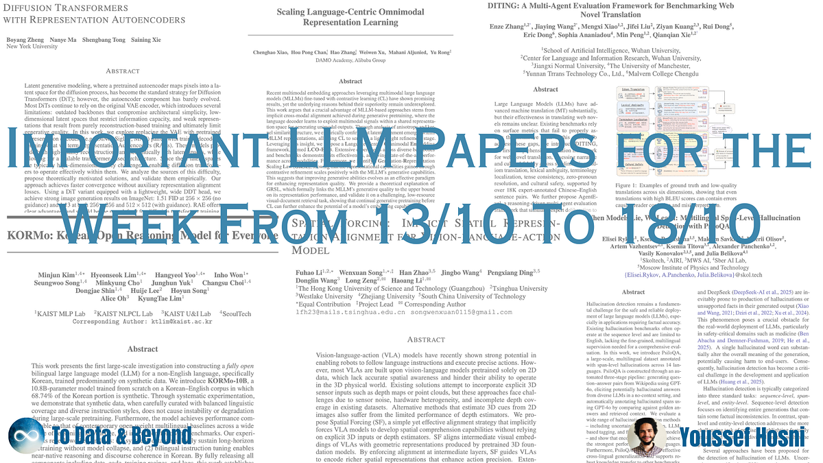 Important LLM Papers for the Week From 13/10 To 18/10 | by Youssef ...