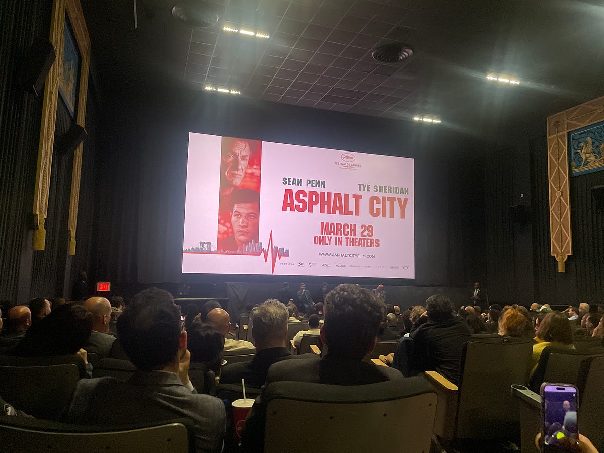 Asphalt City Red Carpet Premiere. “Even though we work in darkness ...
