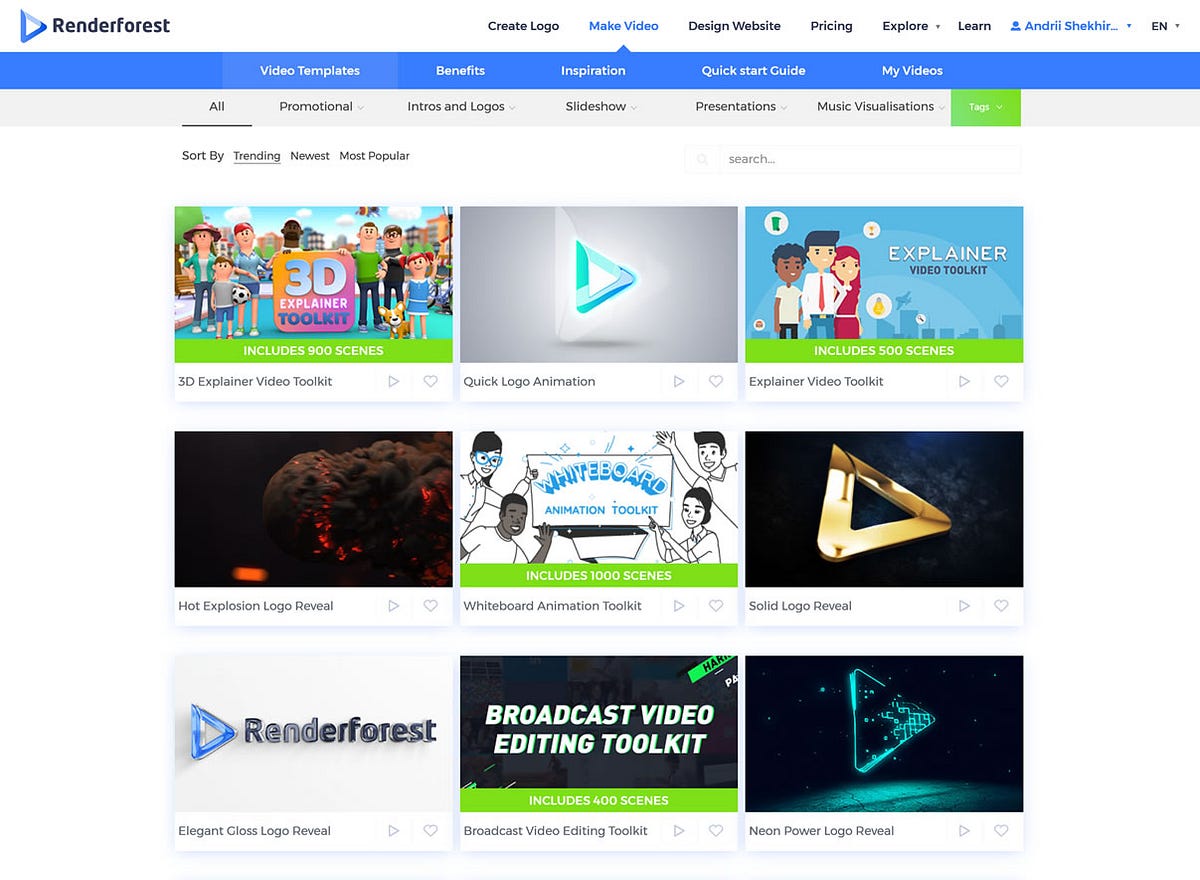 ♦ Renderforest: le SUPER logiciel de graphisme 2D et 3D | by jonathan darboux | Medium