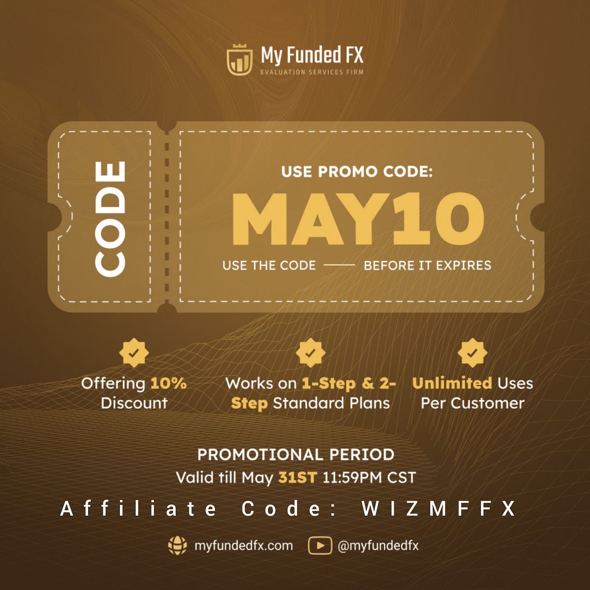 May Offers from MyFundedFX - Wisdom Odoki - Medium