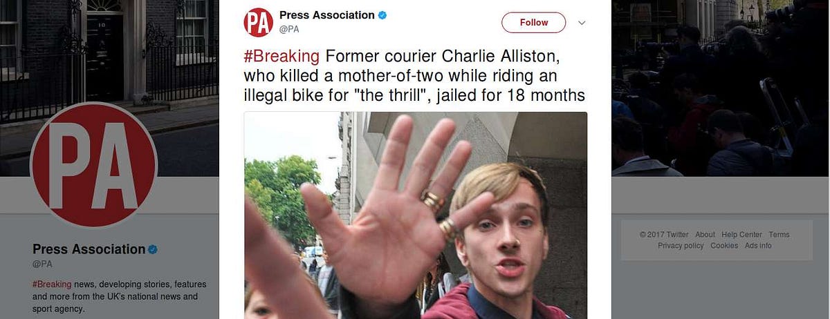 The Crucifixion of Charlie Alliston | by lstwhl | Medium