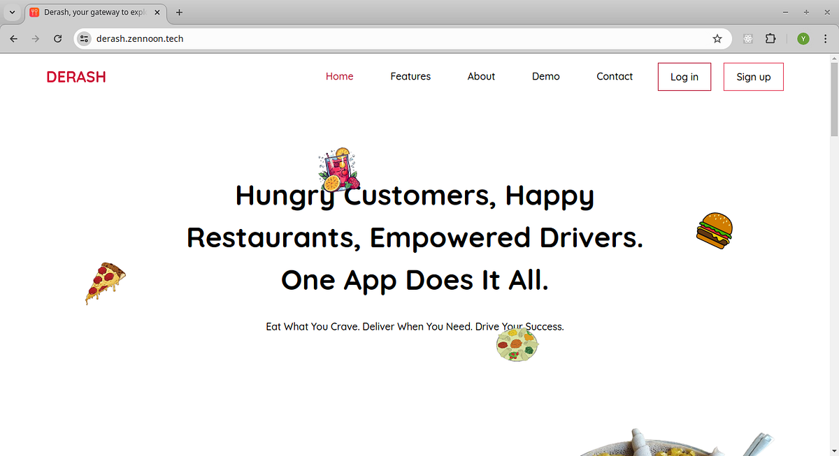 Derash Food Delivery. This web application is a project I… | by Yunus ...