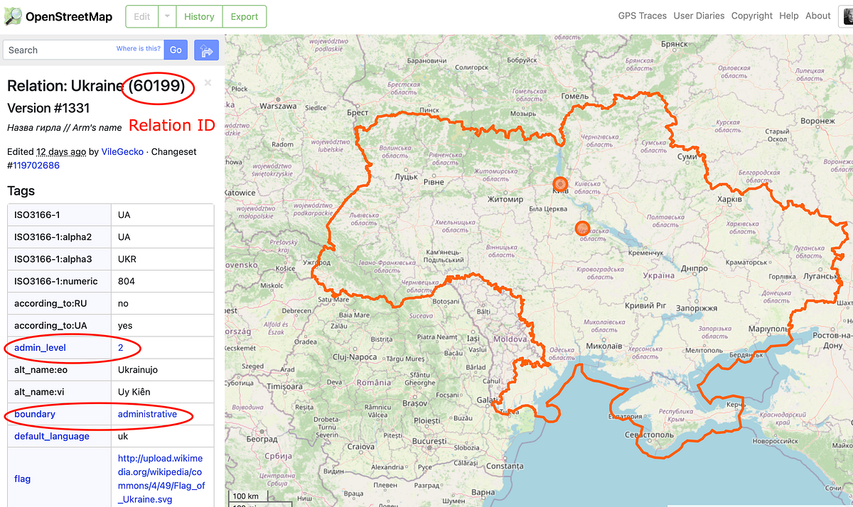 Getting administrative boundaries from Open Street Map (OSM) using ...