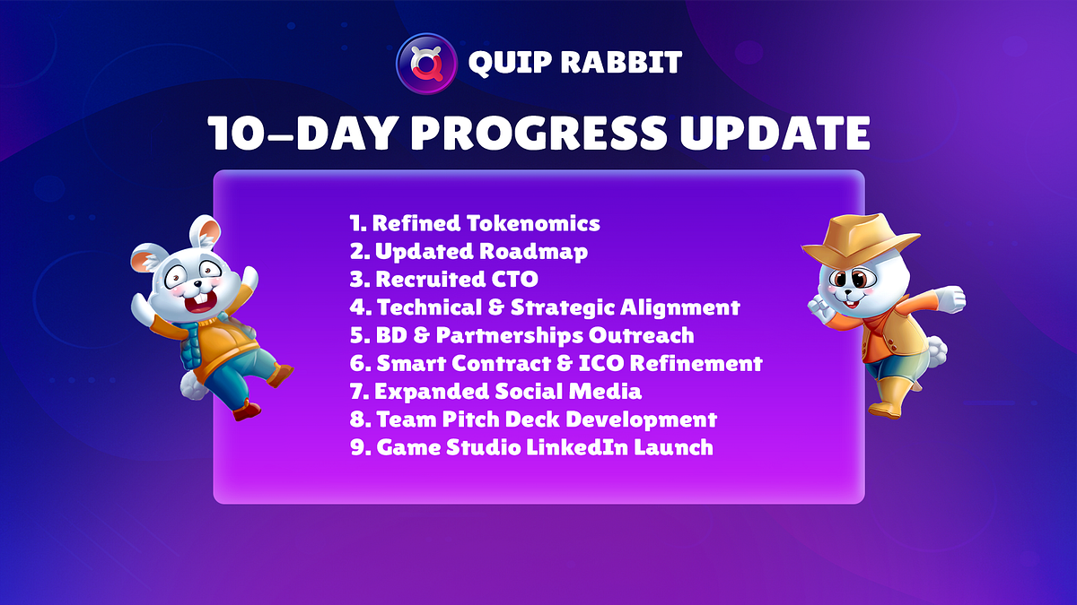 Quip Rabbit — 10-Day Progress Update! | by Quip Rabbit | Nov, 2025 | Medium
