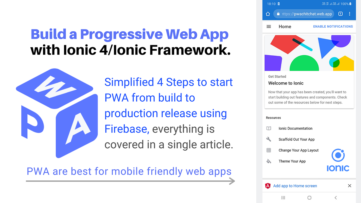 Build a Progressive Web App (PWA) with Ionic Framework and Firebase Hosting. | by Ankit ...