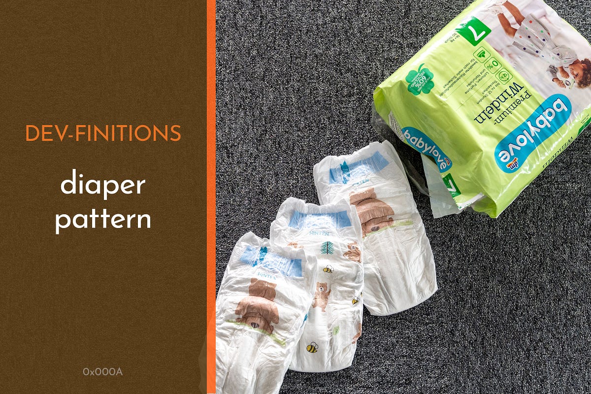 The Diaper Pattern. Dev-finition no. 10 | by Kaldi | Kaldi’s corner