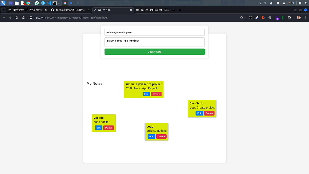 Step-by-Step Guide to Building Your Own Notes App | by Deepak Kumar ...