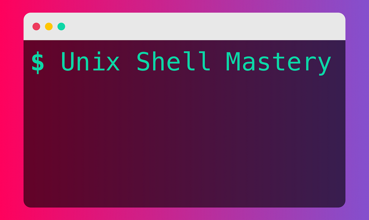The Basics: Unix Shell Mastery - Part 1 | by George Butter | Medium