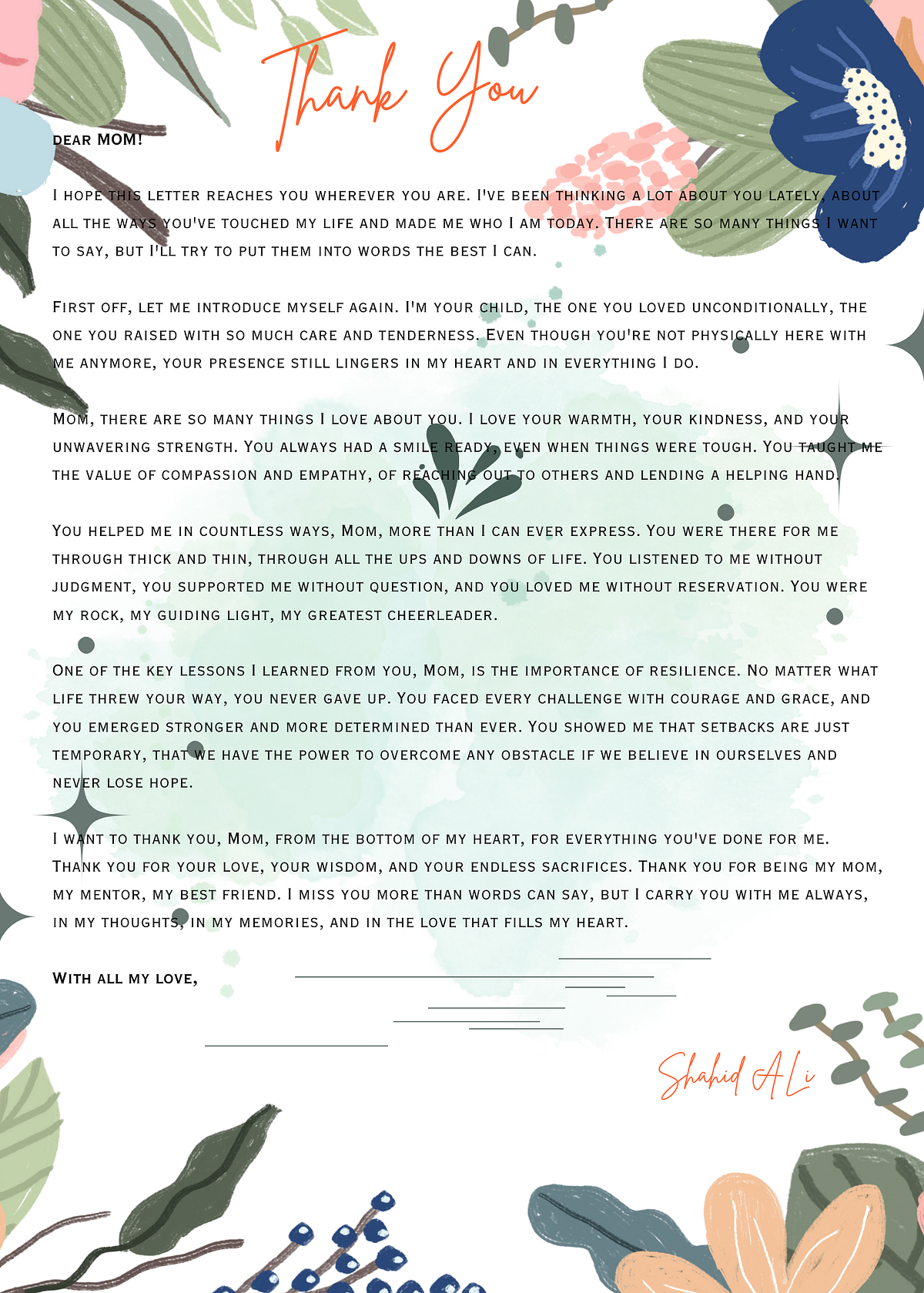 Reflecting on Writing and Delivering a Heartfelt Letter to My Mother ...