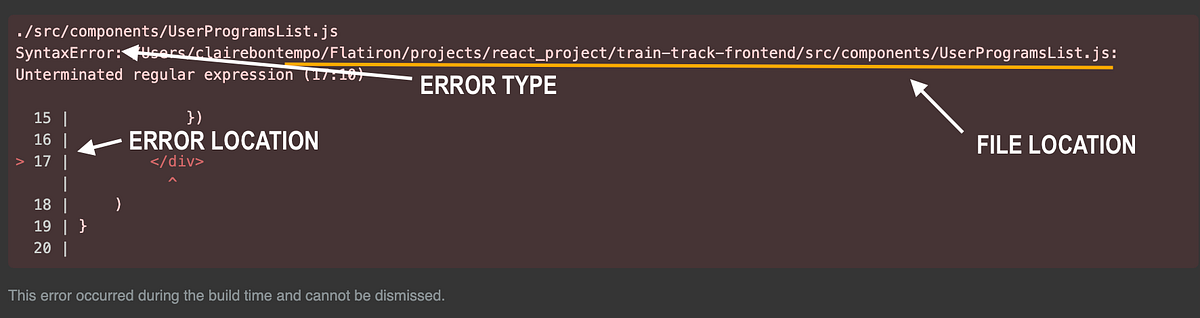 React Error Handling. A compiled list of errors for when… | by Claire ...