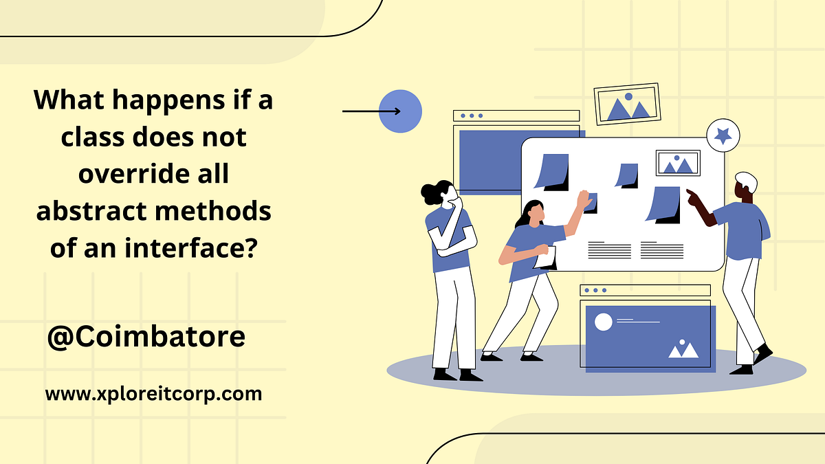 What happens if a class does not override all abstract methods of an interface? | by Xplore ...