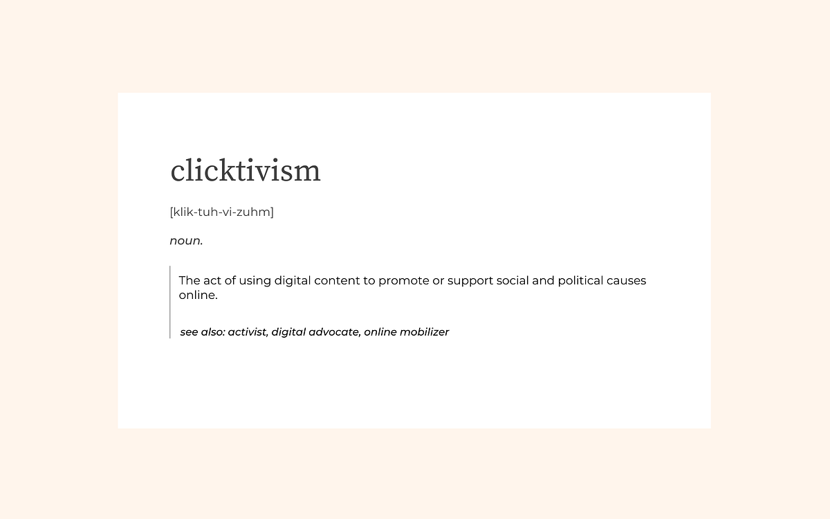 Clicktivism: How Digital Content Shapes Modern Communication? | by Pink Winstchelle Feliciano ...