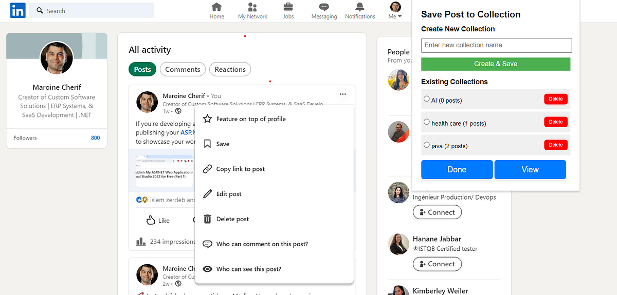 Finally, You Can Save Linkedin Posts into Collections! | Medium