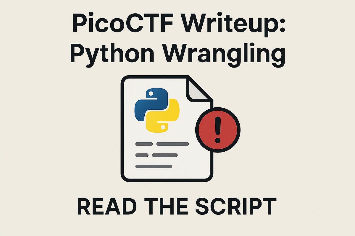 PicoCTF Writeup: Python Wrangling | by SoBatista | Nov, 2025 | Medium
