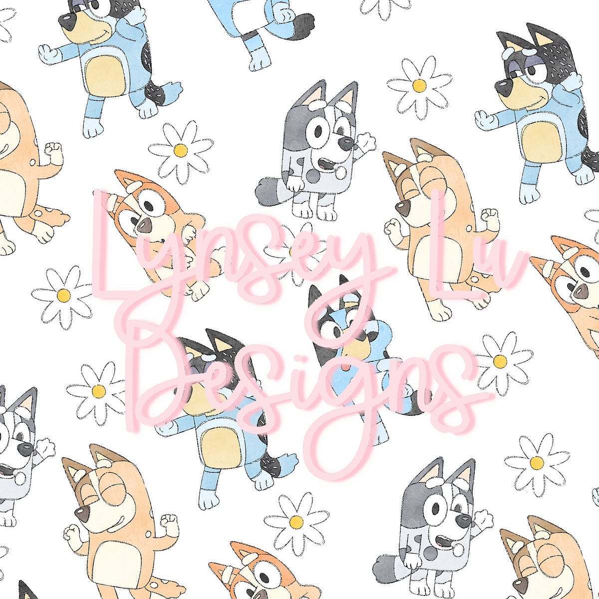 Heelers Seamless Pattern PNG / File for Creators / Sublimation Fabric ...