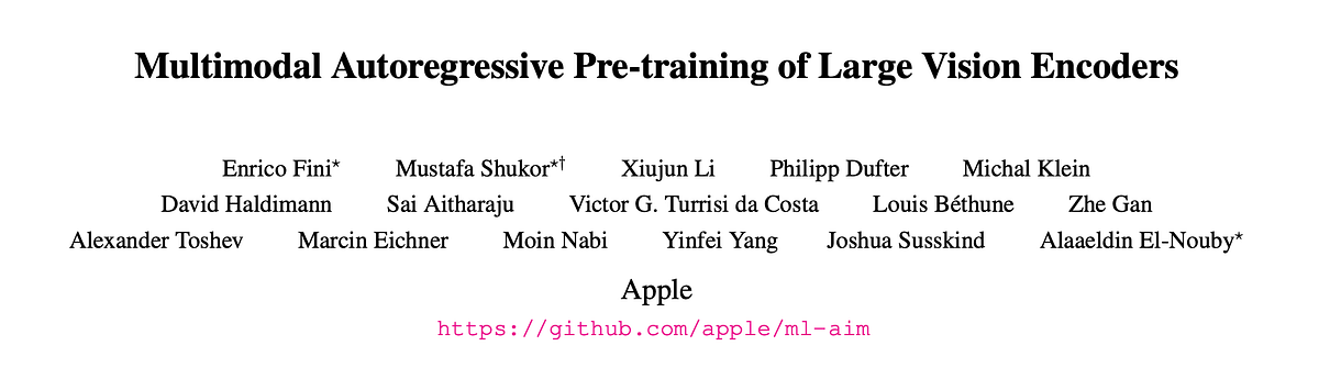 Papers Explained 319: Autoregressive Image Models V2 (AIM V2) | by ...