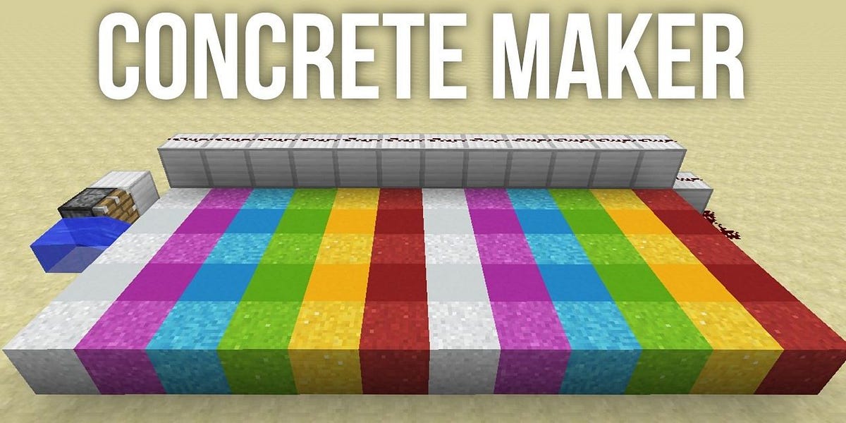 HOW TO MAKE CONCRETE IN MINECRAFT | MINECRAFT GUIDE SERIES | by Zohaib ...