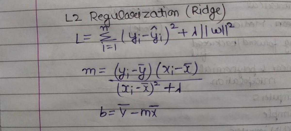 Detailed Explanation of Ridge Regularization with Example Code | by ...
