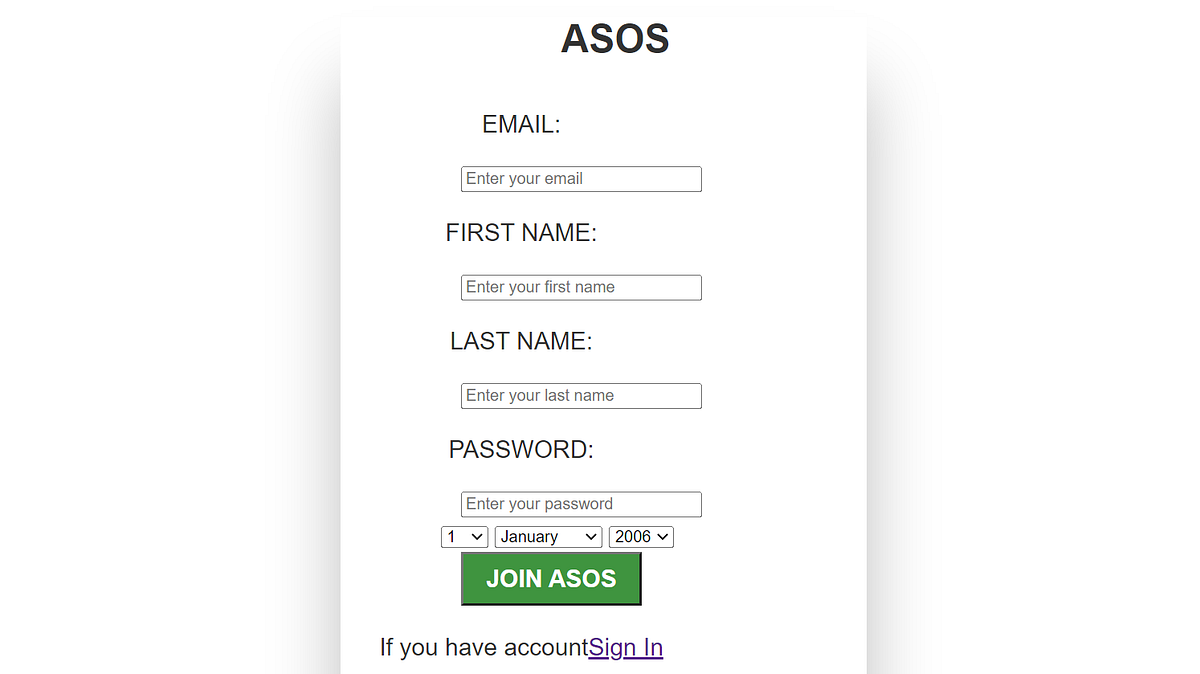 Cloning ASOS website.. My Construct Project Week Masai School | by Pushpanjalipatel | Medium