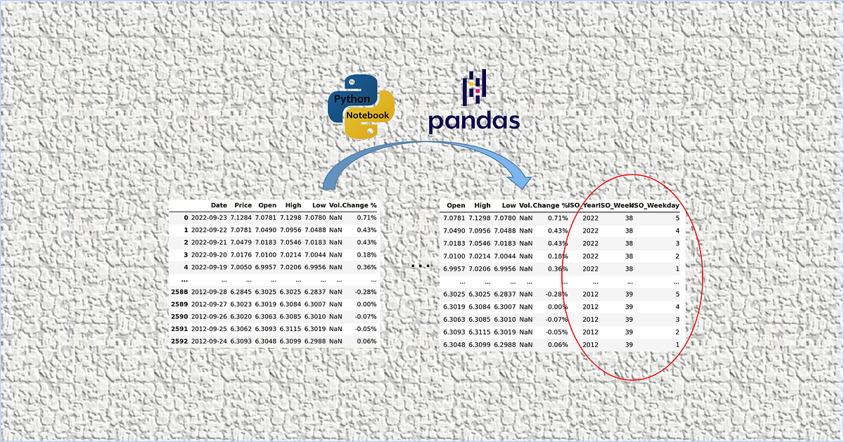 Conveniently Extract ISO Calendar Values from Time Series Data using Pandas | by Dr. Shouke Wei ...