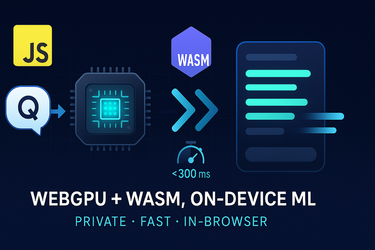 7 WebGPU + WASM Moves for Private On-Device ML | by Thinking Loop | Sep, 2025 | Medium