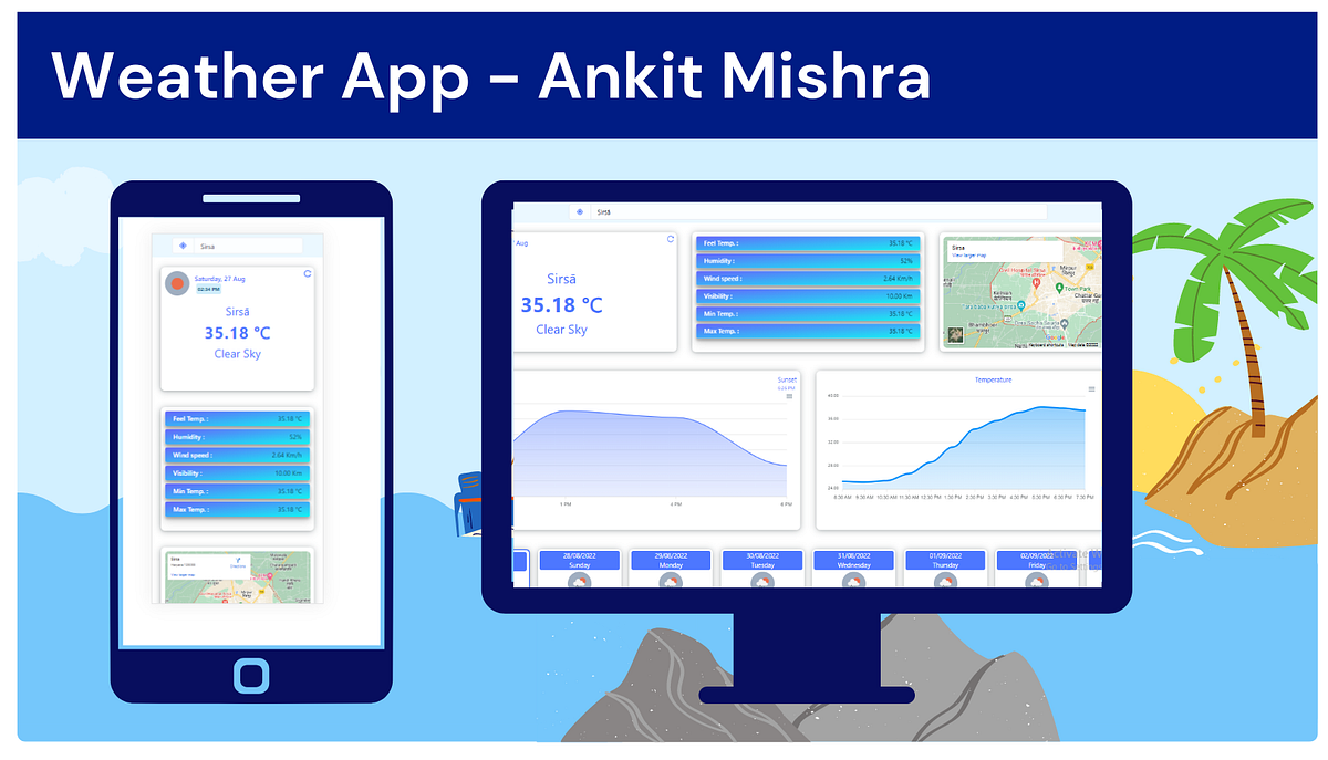 Weather Application — A functional and visual weather web app. | by Ankit Mishra | Medium