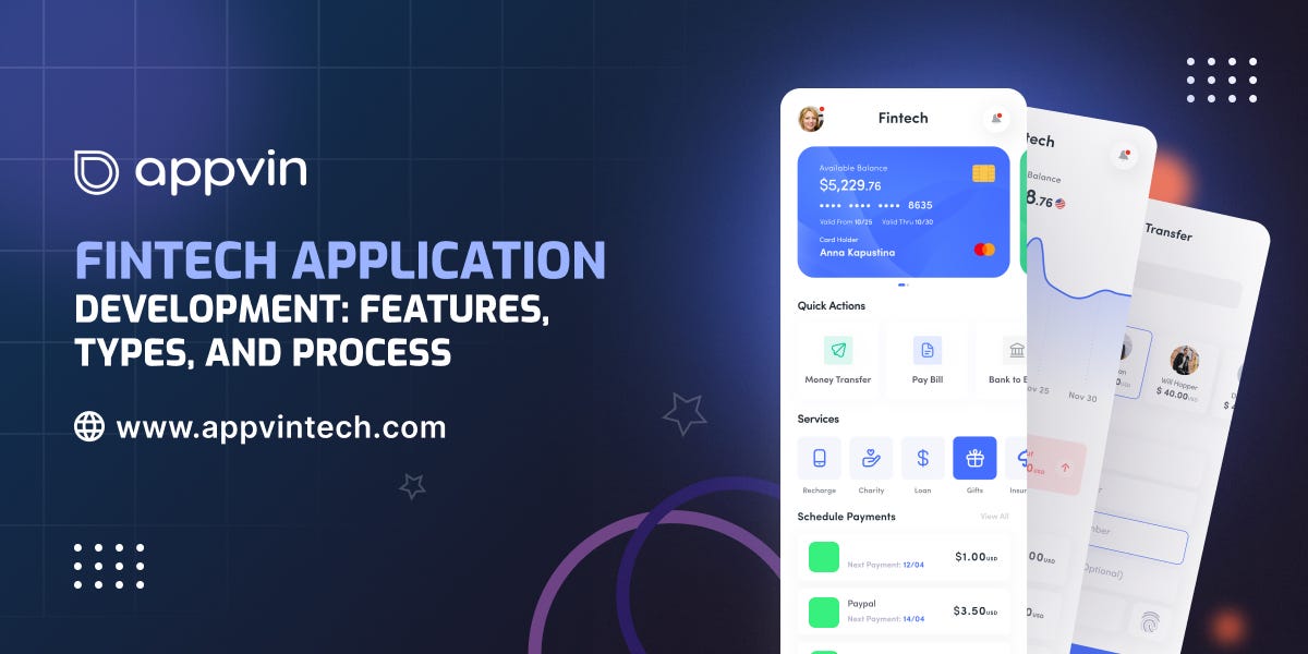 Fintech Application Development: Features, Types, and Process | by ...