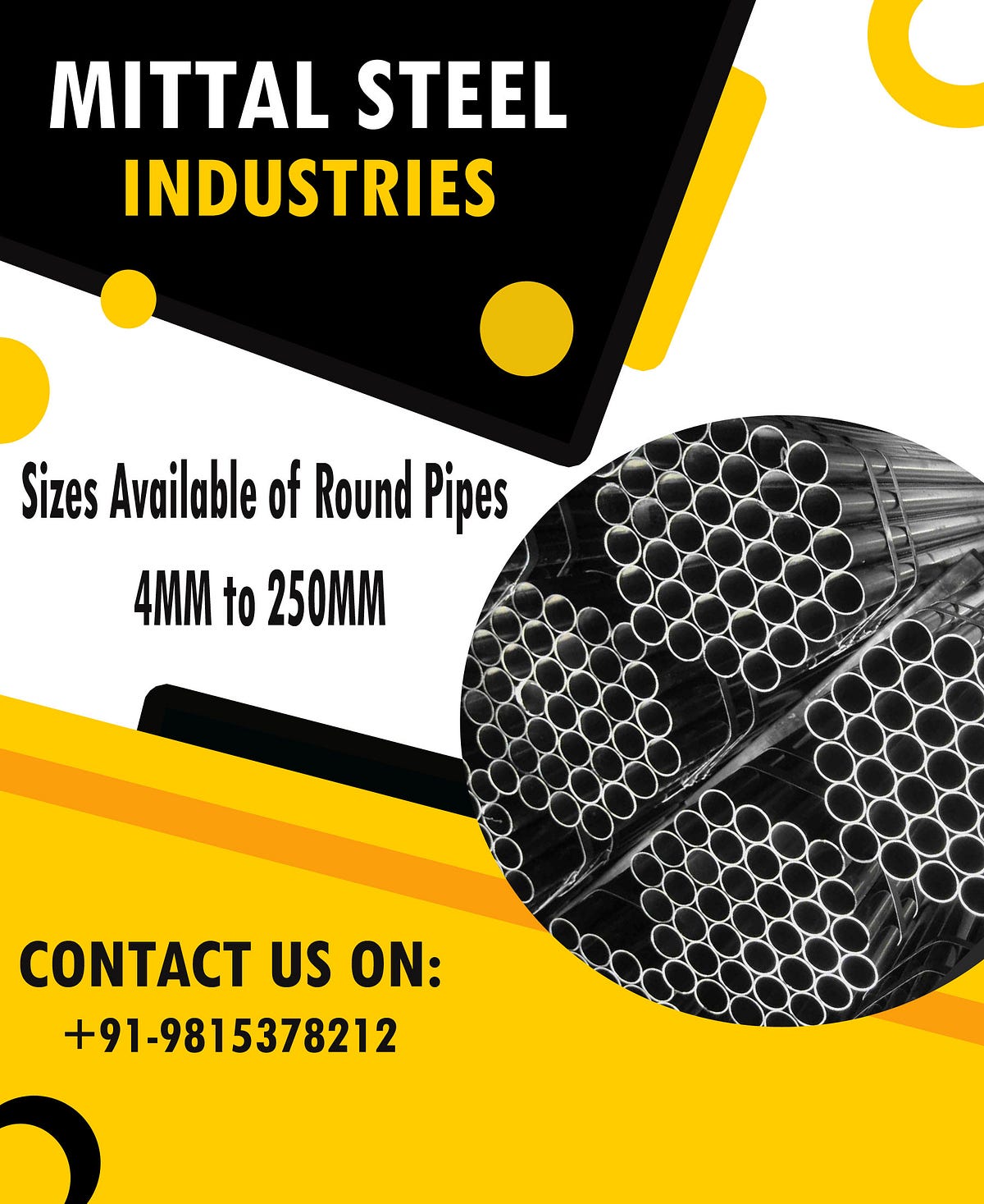 Round Pipe - Mittal steel Industries - Medium