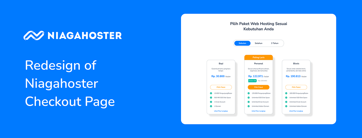 UI/UX Case Study: Redesign of Niagahoster Checkout Page | by Afridol ...