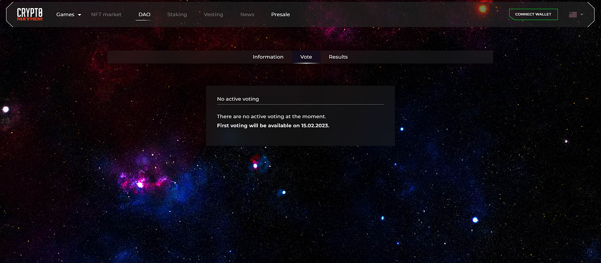 Crypto Mayhem launching DAO. Crypto Mayhem provides all Players and ...