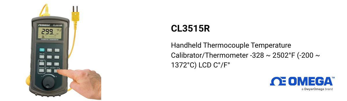 Omega CL3515R — Handheld Temperature Calibrator and Thermometer for ...