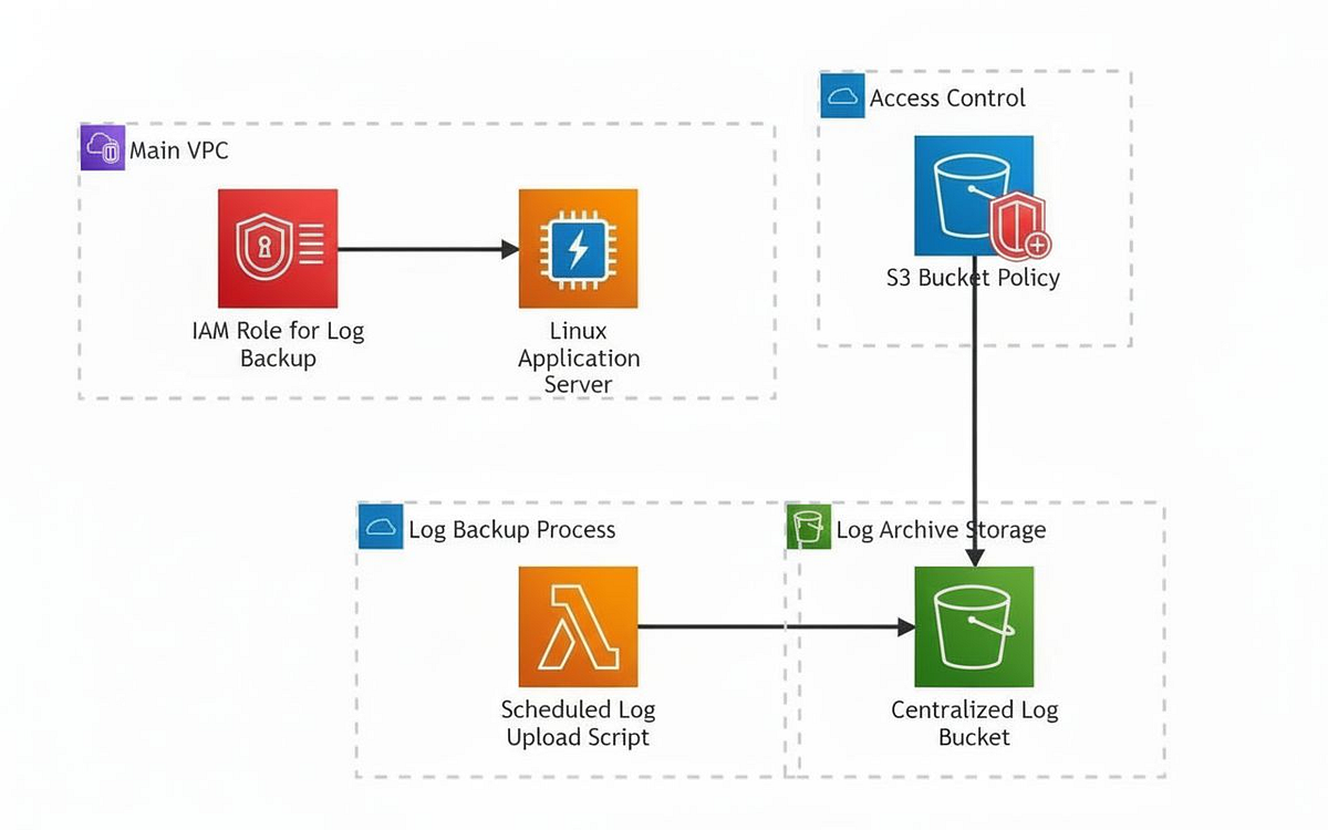 Automated Backup System — EC2 Logs Saved to S3 Using IAM Roles | by ...