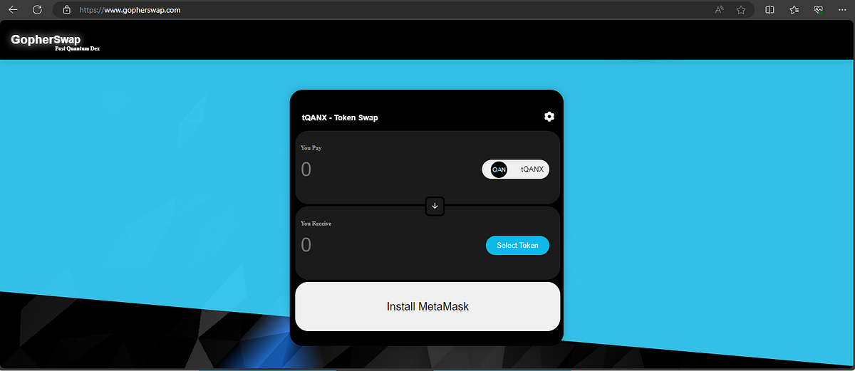 Launch of GopherSwap Quantum-Resistant DEX: A Paradigm Shift in Decentralized Finance built on ...