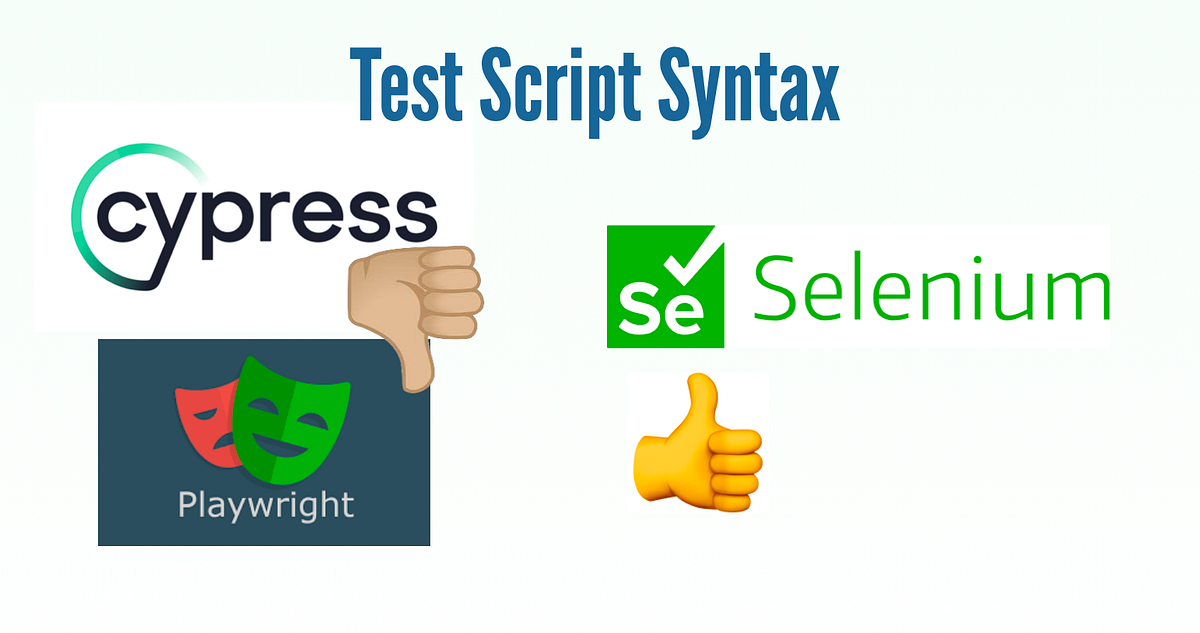 Why Raw Selenium Syntax Is Better Than Cypress And Playwright Part 1 Webdriver Is A W3c