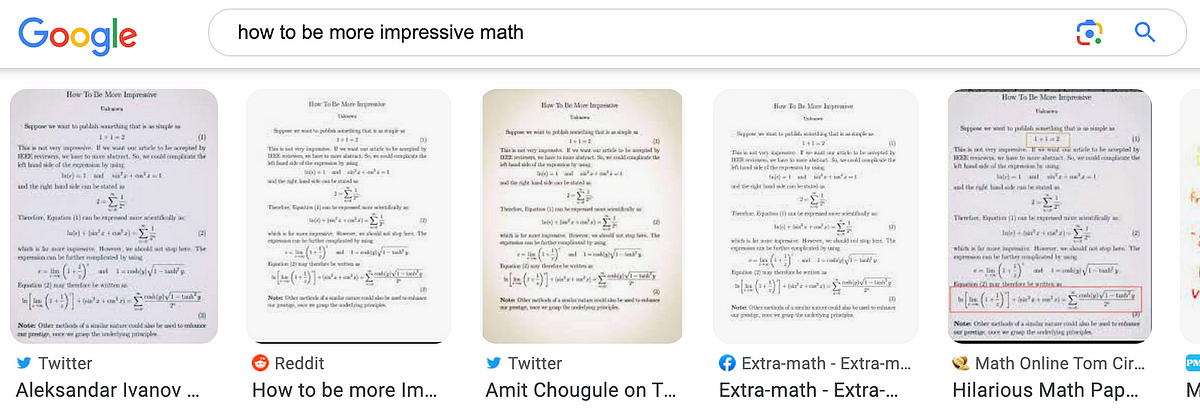 Rewriting Paper “How To Be More Impressive” (1 + 1 = 2) | by Garbel N ...
