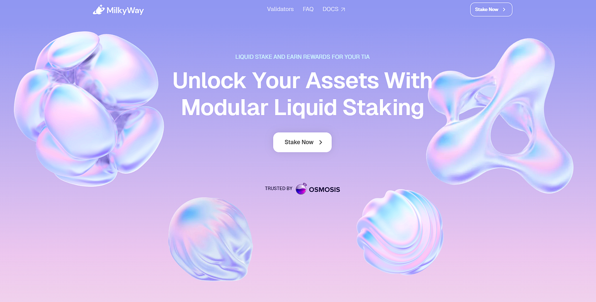 Celestia ($TIA) Airdrop Opportunity — A Step-By-Step Guide to MilkyWay Liquid Staking | by Danny ...