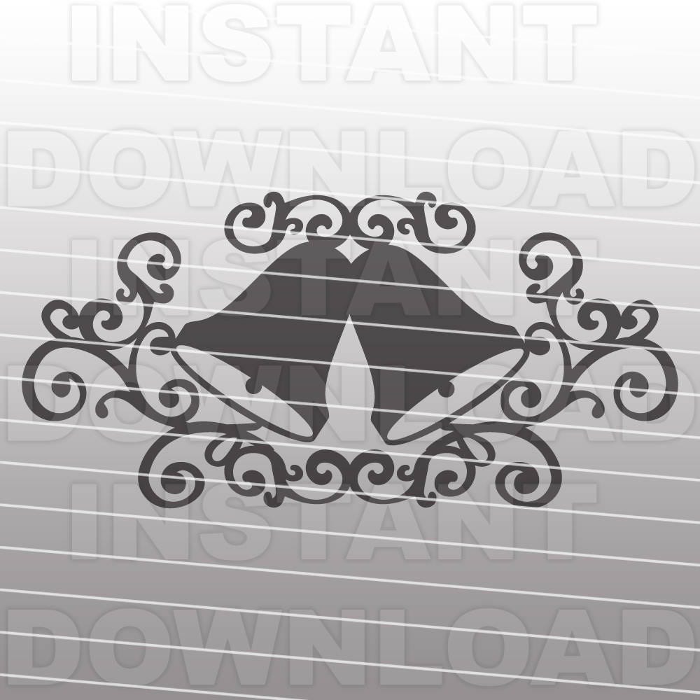 Bells with Flourish SVG File,Wedding SVG,Bells SVG File-Cutting ...