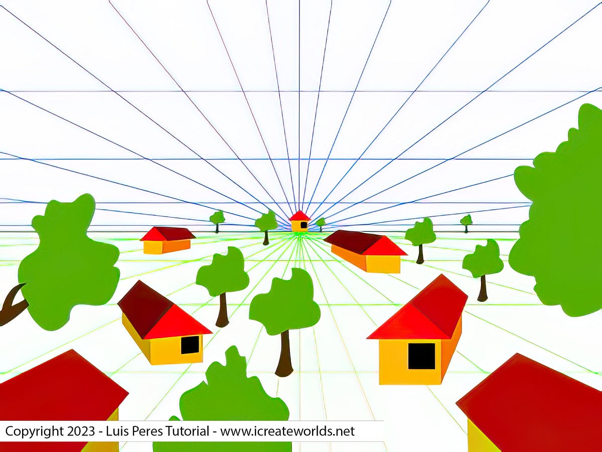 Landscape Drawing Tutorial — Part Five — “Fluffy clouds in the sky ...