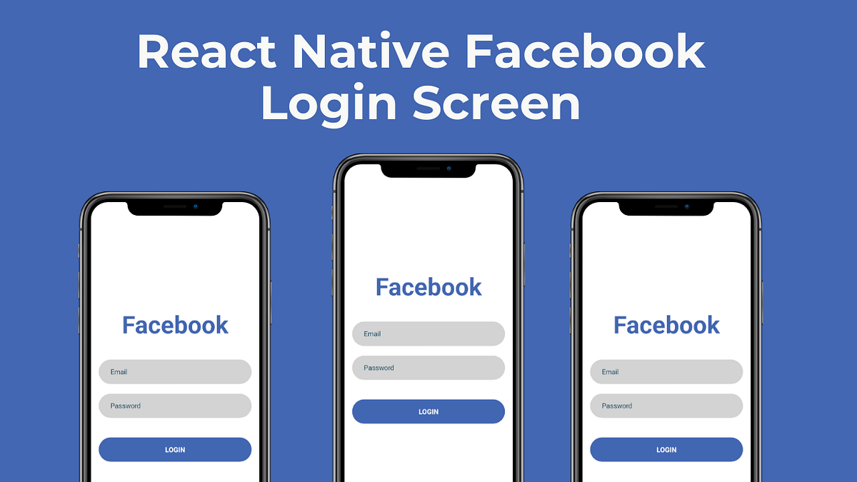 React Native Facebook Login Screen By Amol Kapadi Apr 2024 Medium