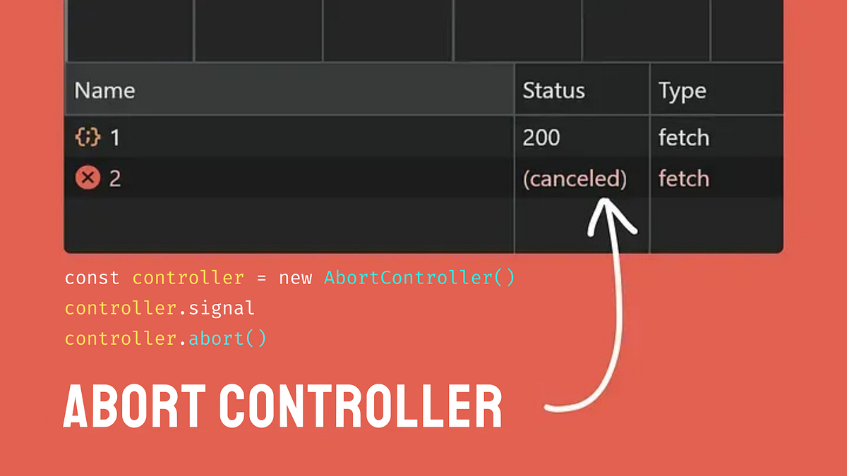 Fetch: AbortController. Abort not only fetch, but other… | by Hannah Lin | Hannah Lin | Apr ...