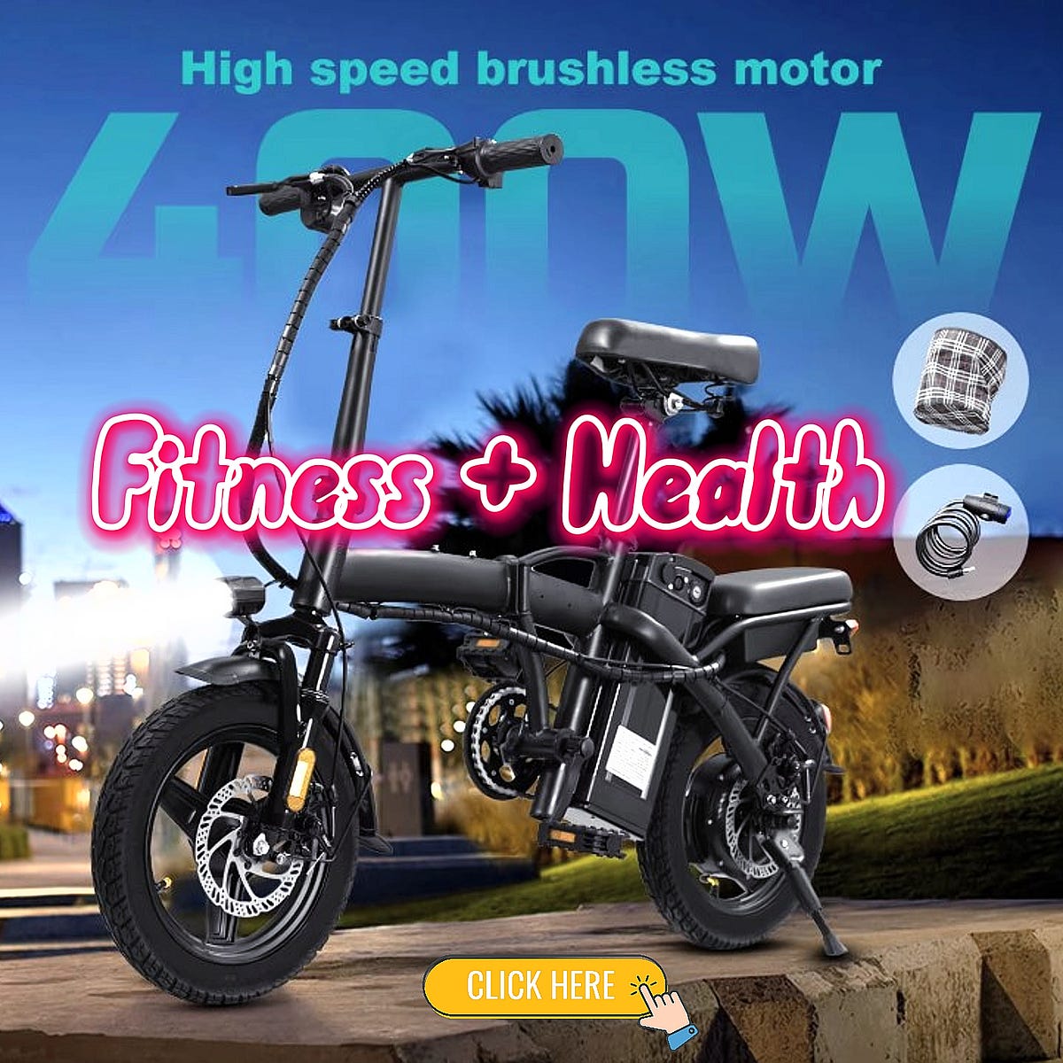 The 400W Foldable Electric Bike! Fitness & Health! | Reimagine Your ...