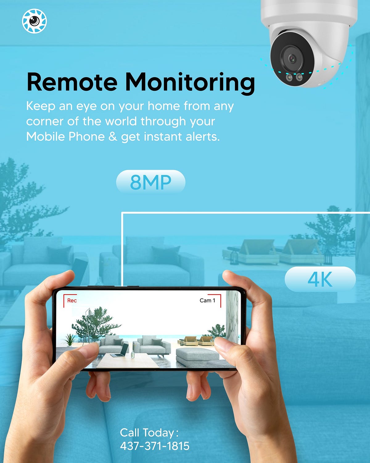 4K 8 MP Cameras in Brampton | CCTV Cameras | SS Solutions | by Security ...