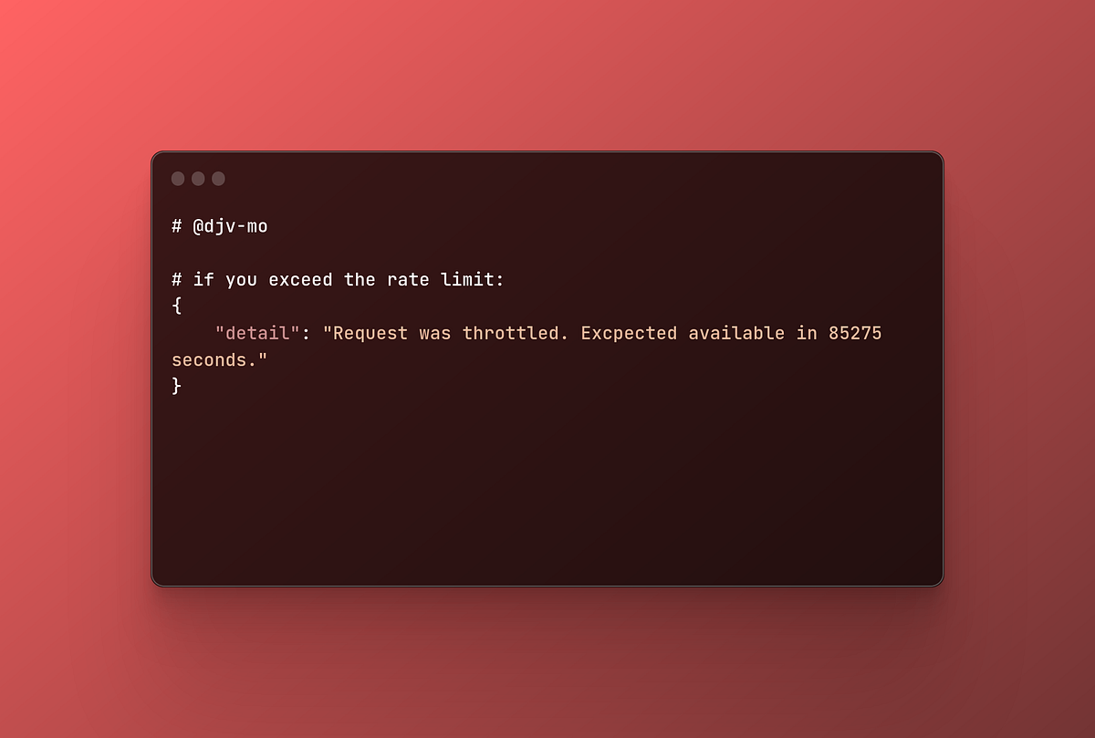 Django REST Framework (DRF) Throttling complete guide | by mohamed ali | Medium